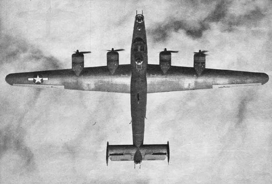 Consolidated B-24H Liberator from above