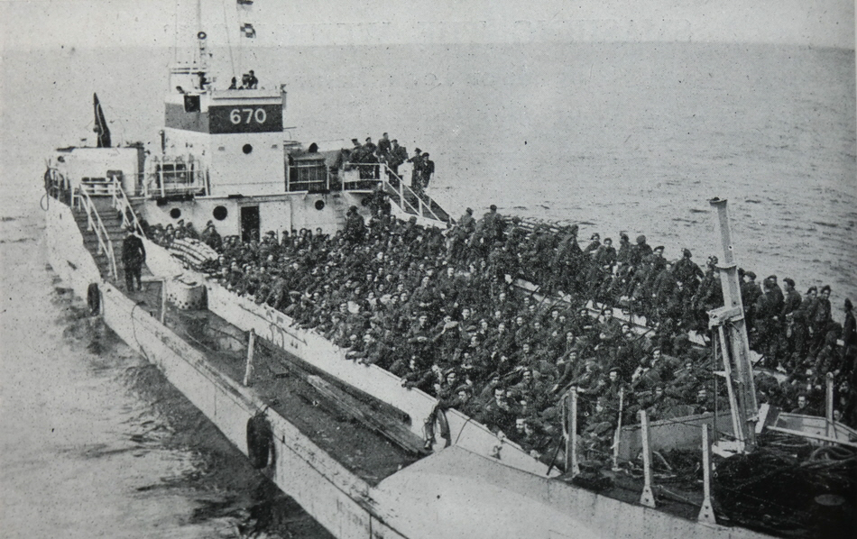 LCT Mk 4 carrying troops to Normandy