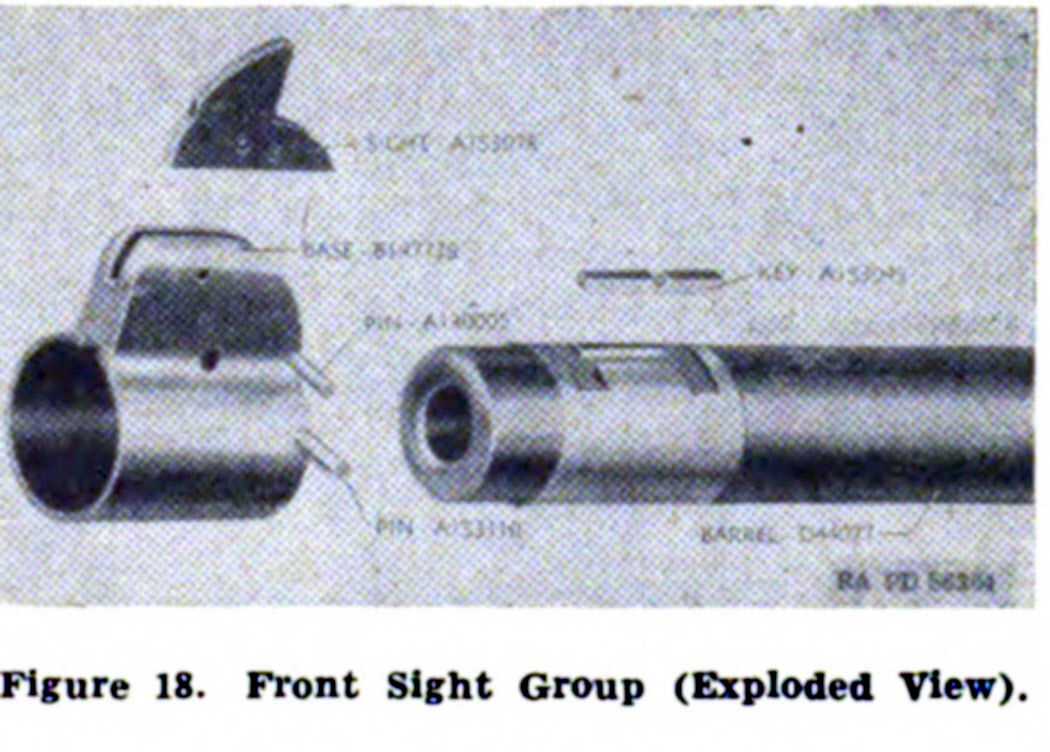 Front Sight Group, M1903 Springfield Rifle
