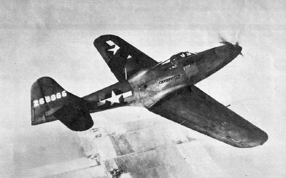 Bell P-63 Kingcobra from the right