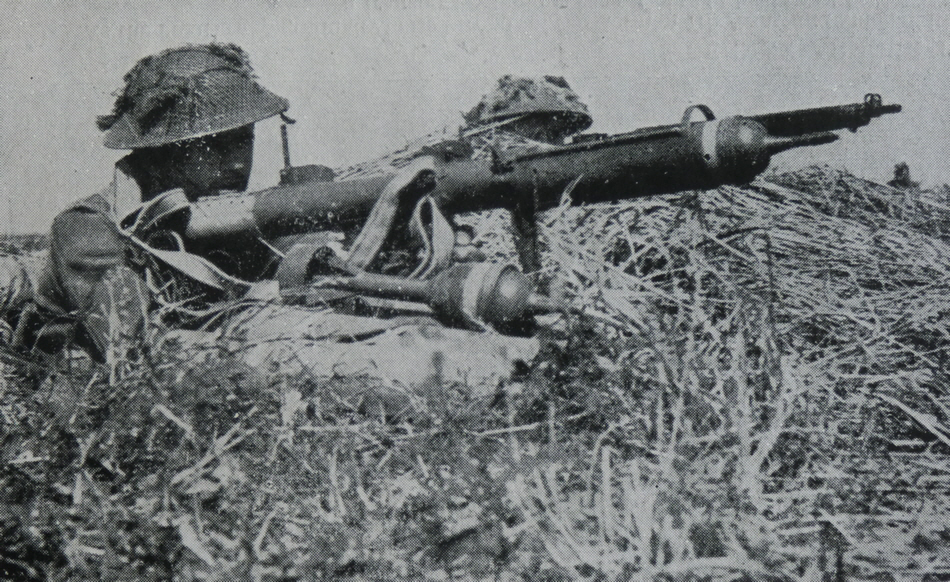 British soldier with PIAT, Falaise Gap