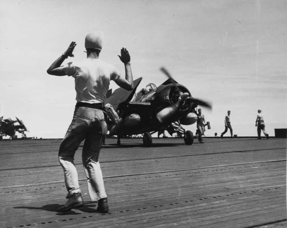 FM-2 Wildcat on USS Anzio (CVE-57)