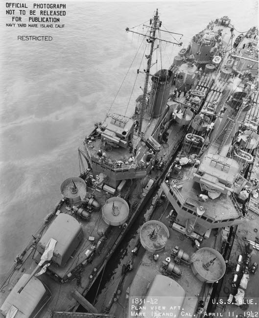 USS Blue (DD-387) and USS Ralph Talbot (DD-390) , Mare Island Navy Yard ...