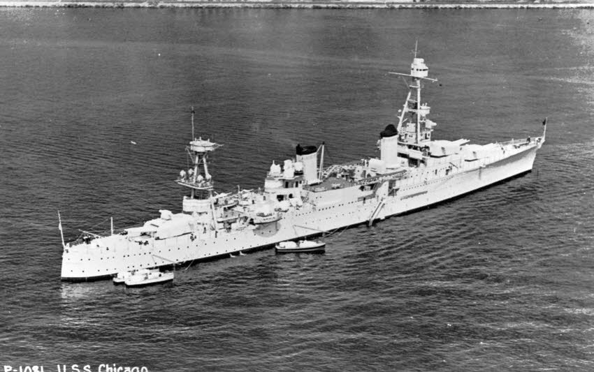 USS Chicago (CA-29) at Sea