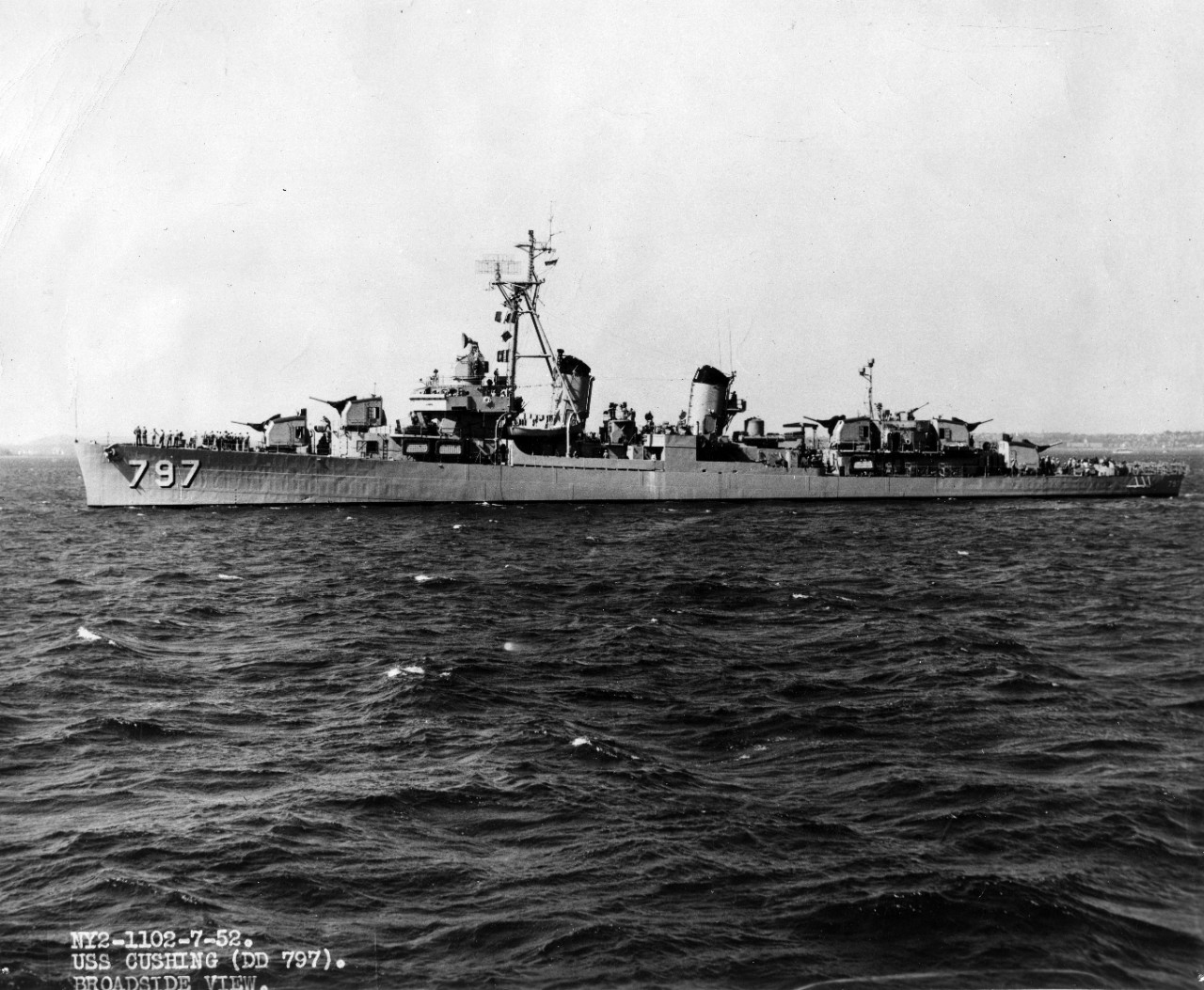 USS Cushing DD 797 1952