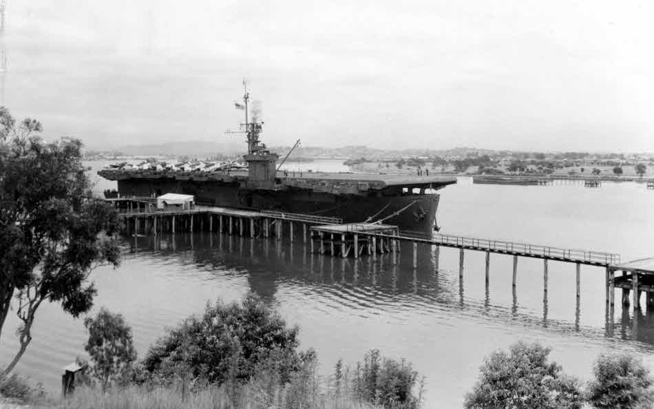 USS Fanshaw Bay (CVE-70) at Brisbane, 1944