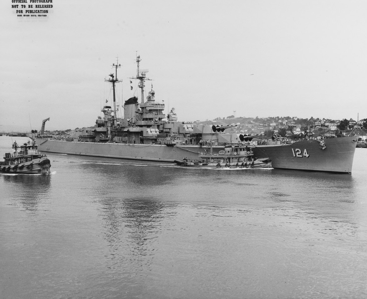 USS Rochester (CA-124) after refit, 1953