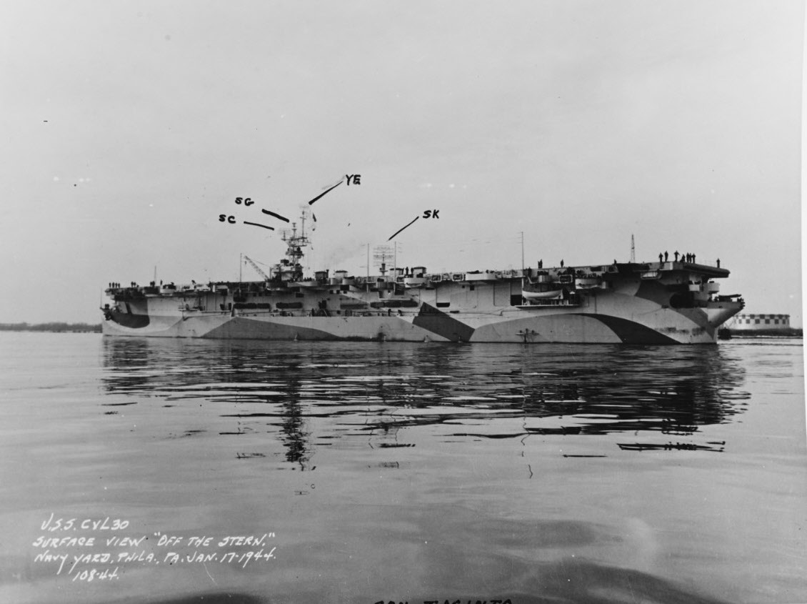 USS San Jacinto (CVL-30), Philadelphia, 1944