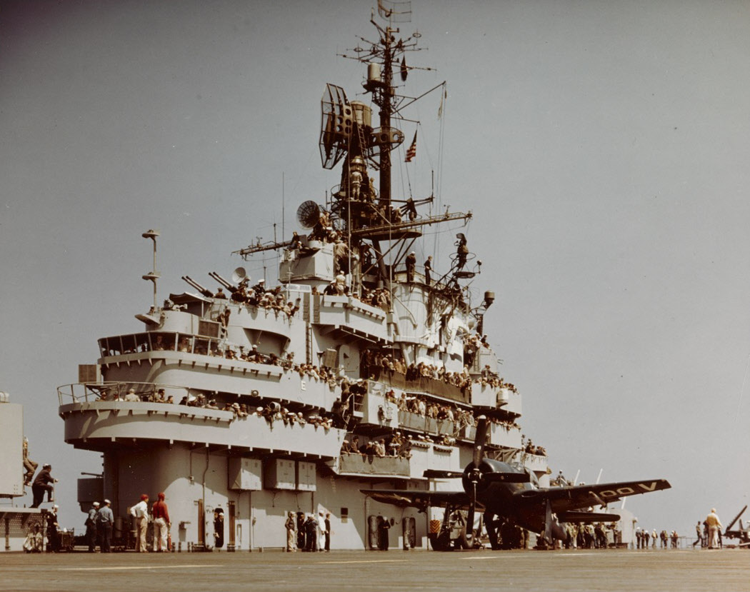 Island of USS Valley Forge (CV-45), 1949