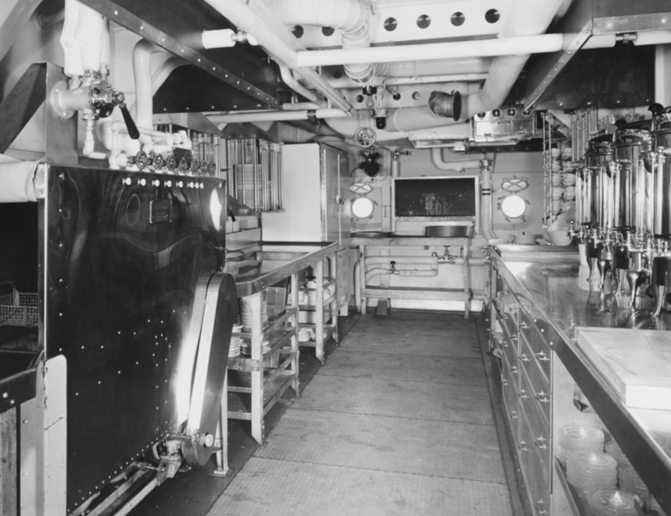 Scullery on USS Yorktown (CV-5)