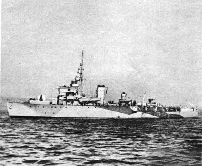 Algerine Class Minesweeper from the left