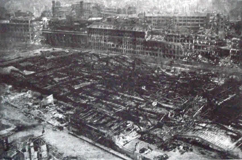 Bomb damage at Hanover