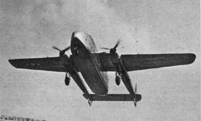 Fairchild C-82 Packet from below-front