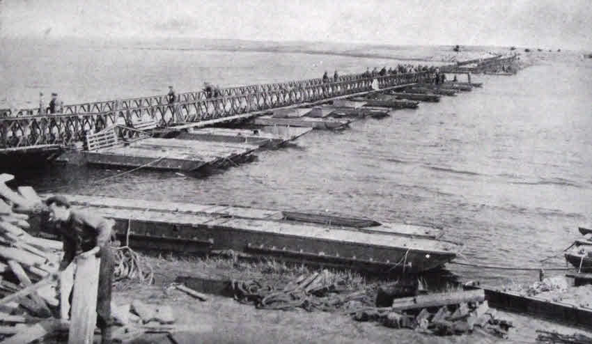 First Bailey Bridge over the Rhine, 1945