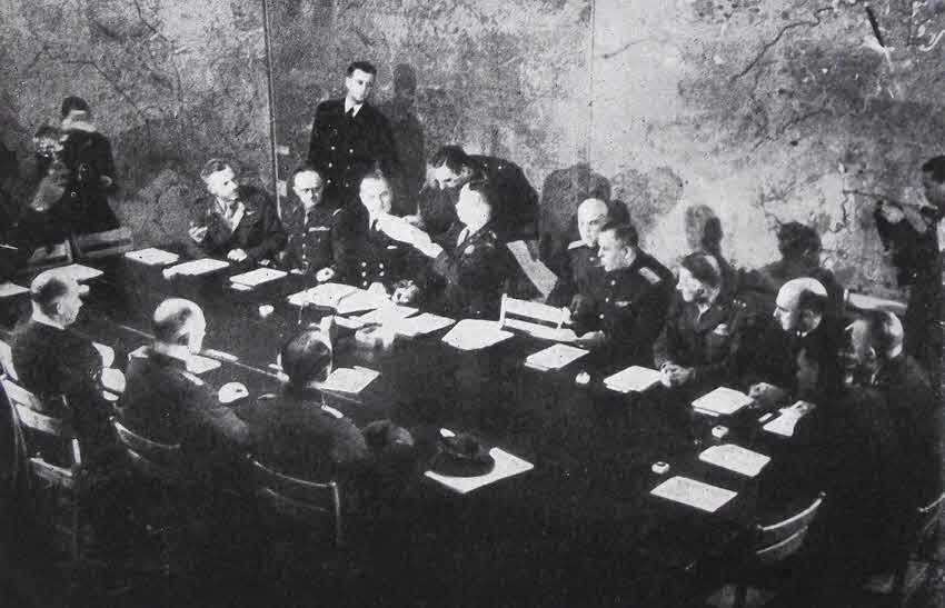 German surrender at Rheims, 7 May 1944