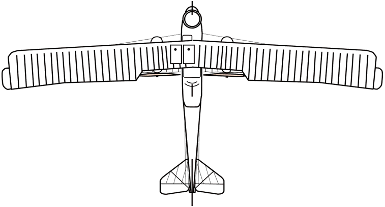 Gotha G.V - top plan