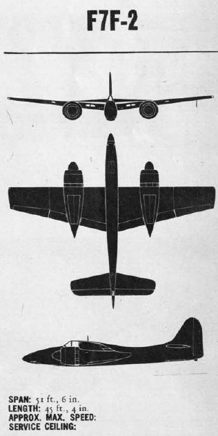 Plans of Grumman F7F-2 Tigercat