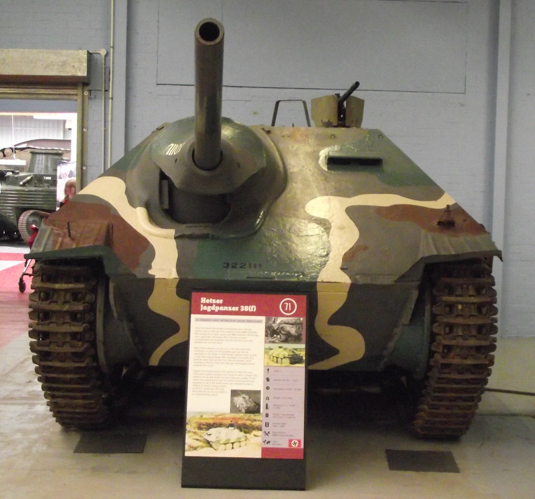 Jagdpanzer 38(t) Hetzer from the front