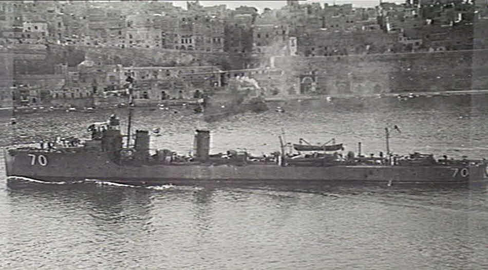 HMAS Warrego, Malta, 1917