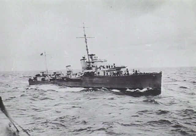 Starboard view of HMS Duncan