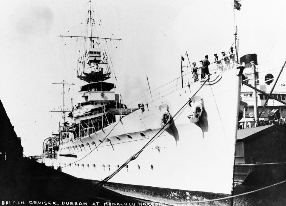 HMS Durban at Honolulu
