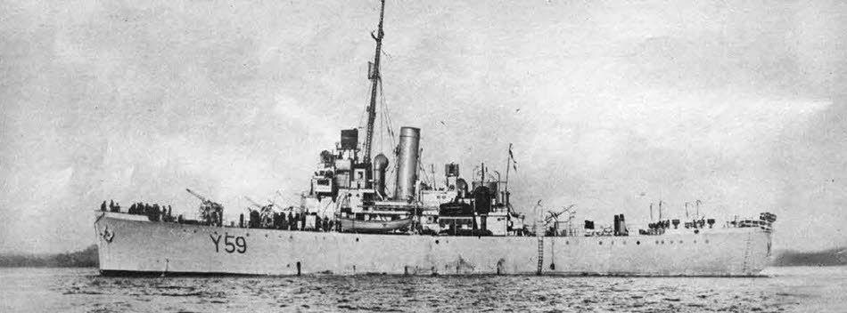 Side view of HMS Fishguard