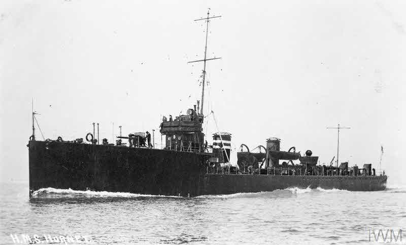 HMS Hornet from the left
