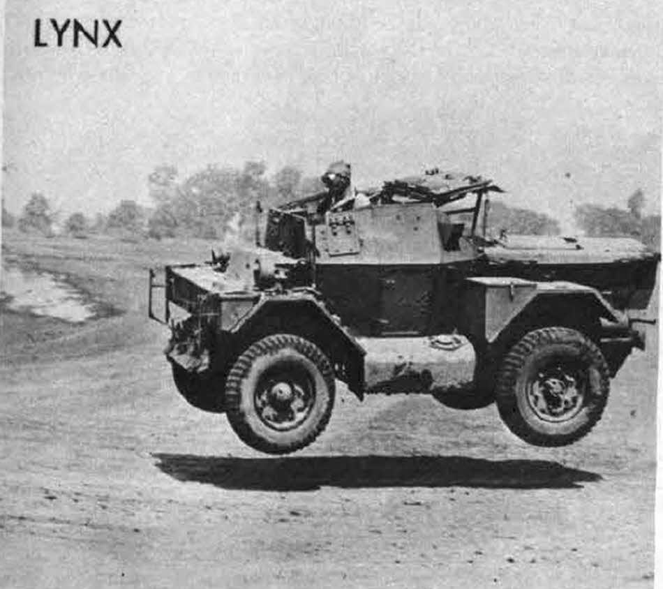 Lynx Scout Car in the Air