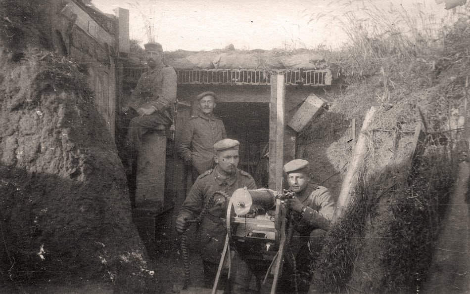 Maxim MG08 Machine Gun, probably somewhere on the Somme