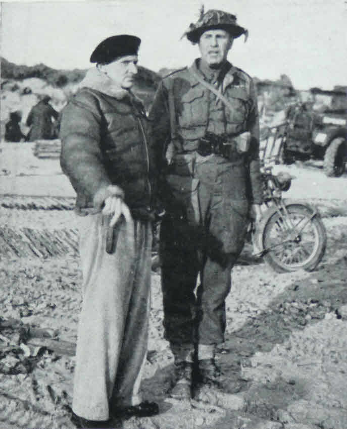 Montgomery and Beachmaster, Normandy