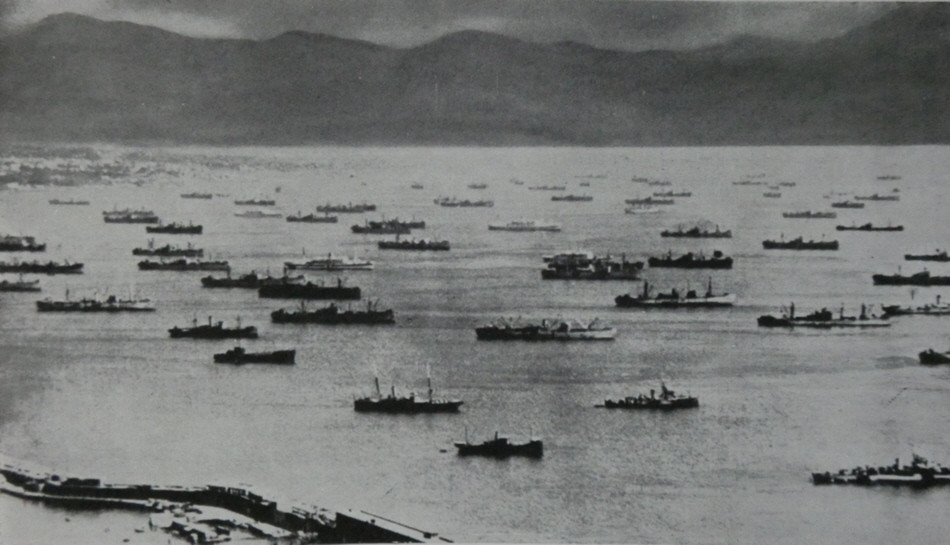 Invasion Fleet for Operation Dragoon at Naples