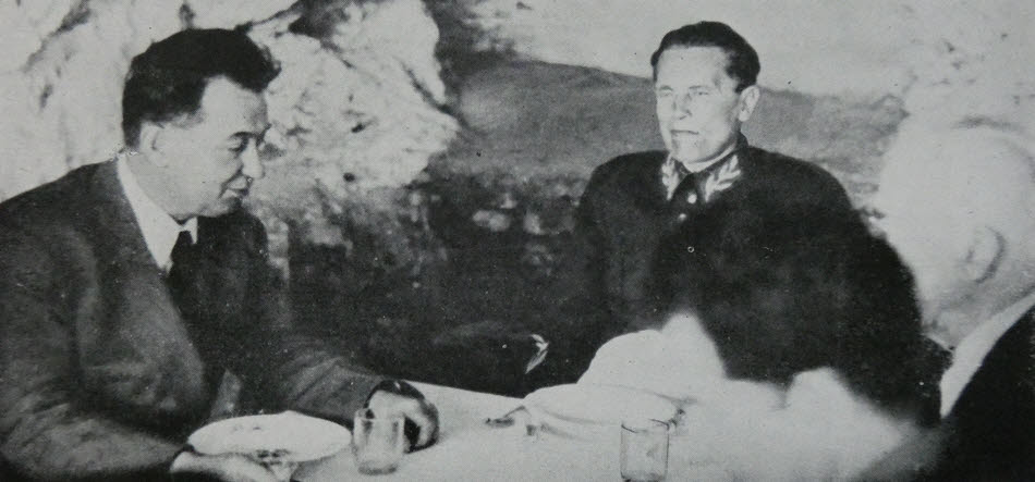 Prime Minister Subasic and Marshal Tito meet, 1944