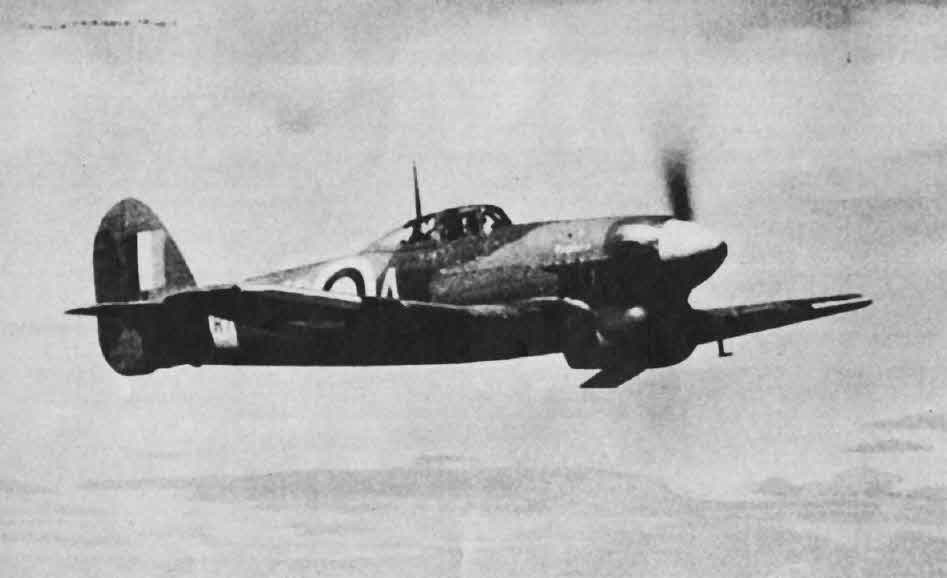Hawker Typhoon from the Right